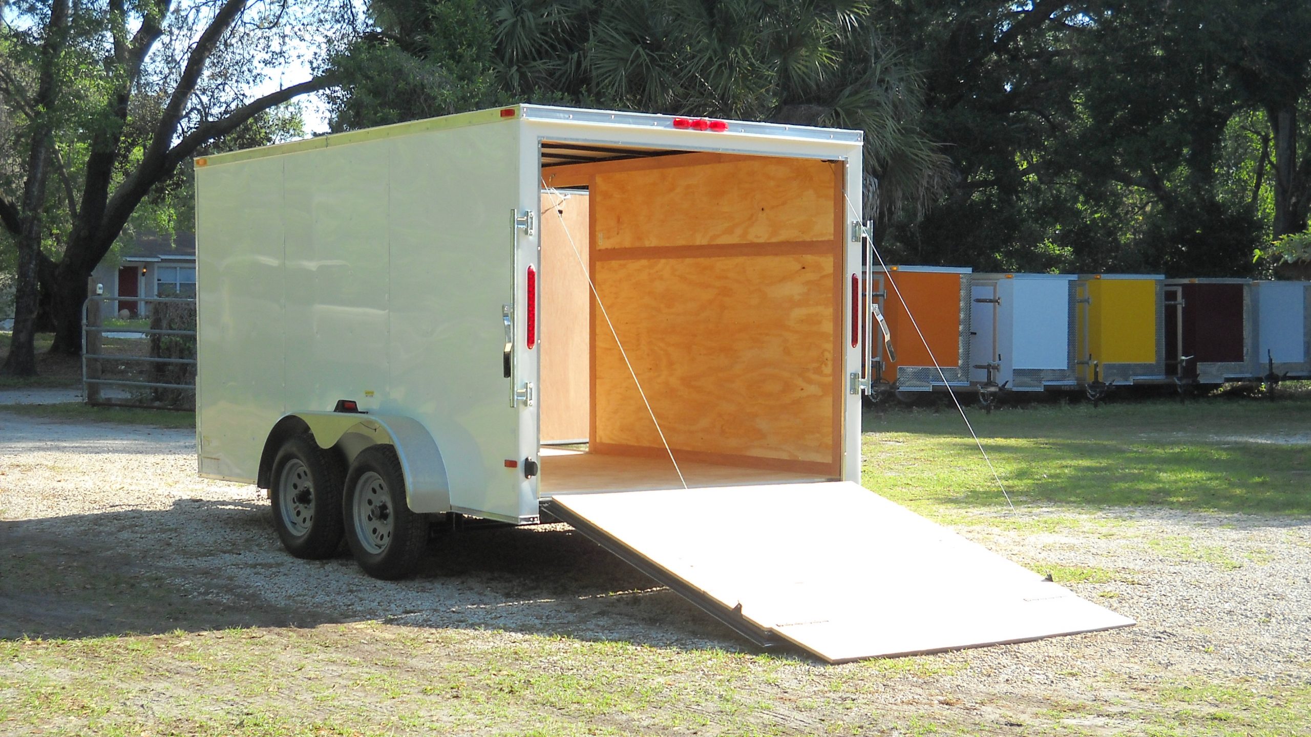 BS 7x12TA2L - Wh, R, RV - Rear Left - Open - Georgia Made Trailers